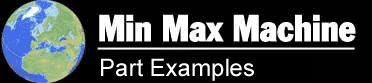 Min Max Machine Part Examples